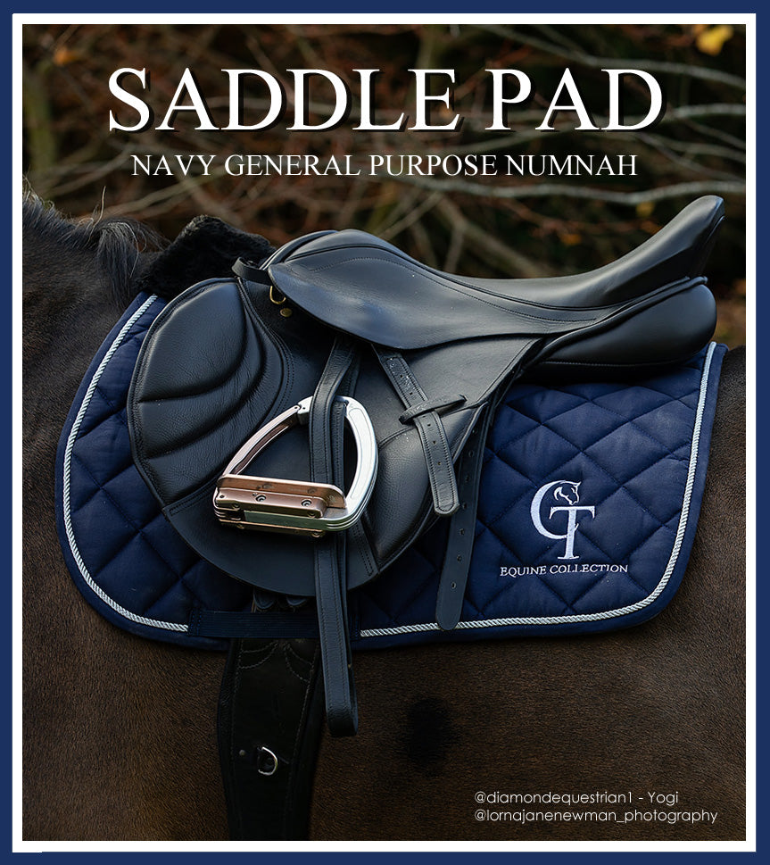 Navy Saddle Pad | Sport Saddle Pad | CT Equine Collection | CT Equine Collection
